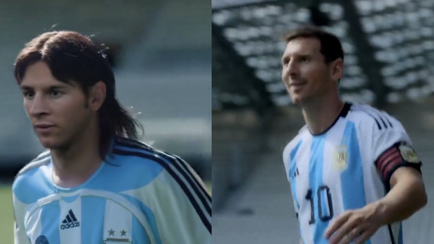 Messi plays against his younger self in latest Adidas advert - MarcaTV