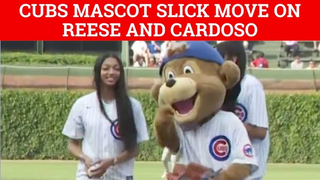 Angel Reese and Kamilla Cardoso's awkward moment with Chicago Cubs ...