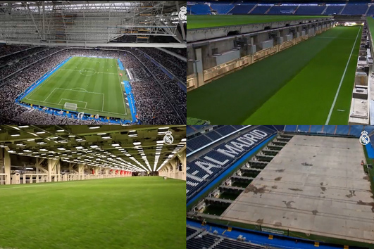 The incredible transformation of the retractable turf at the new ...