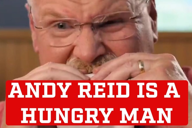Andy Reid jaw-dropping number of burgers he ate for a State Farm ...