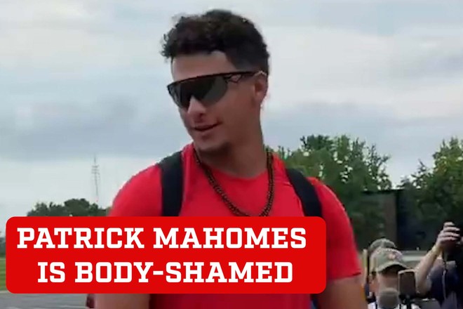 Patrick Mahomes is body-shamed after cameras caught him showing up at ...