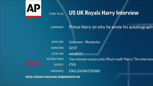 Prince Harry on why he wrote his autobiography - MarcaTV