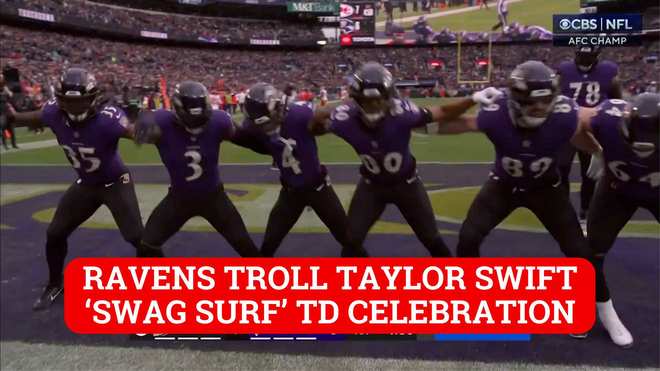 Baltimore Ravens show Taylor Swift and Chiefs how to really Swag Surf ...