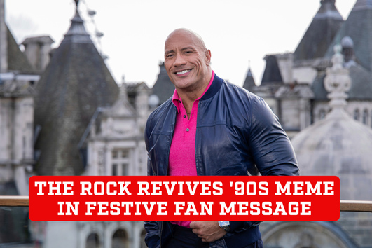 'The Rock' revives iconic '90s meme and shares a festive message for ...