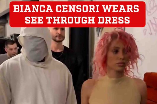 Bianca Censori debuts new pink hair and turns heads in see through ...