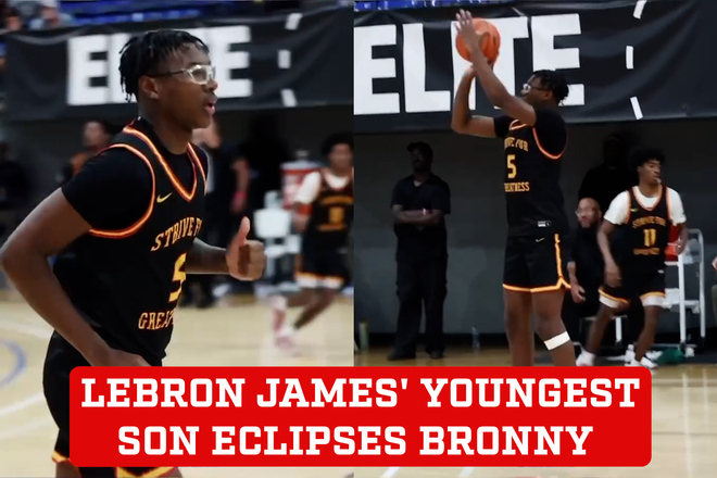 LeBron James' youngest son shows his father in his latest performance ...