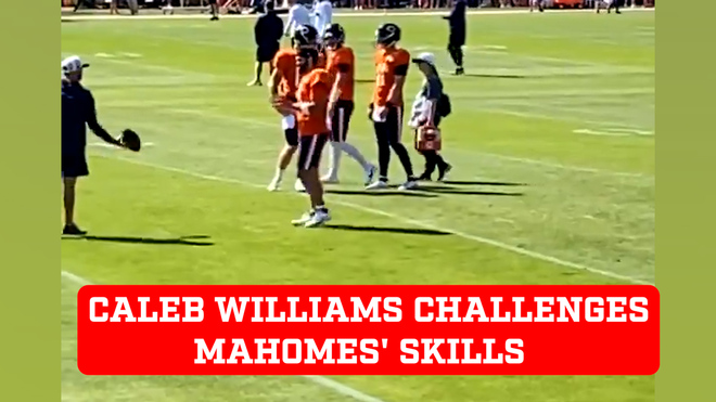Patrick Mahomes and Caleb Williams face off in a "who does it better ...