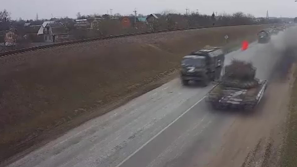 What is the mysterious 'Z' seen on trucks and tanks of the Russian army?