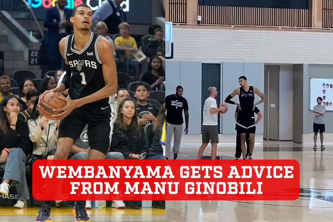 Victor Wembanyama trains and gets advice from Manu Ginobili after NBA ...