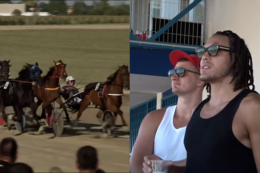 Aaron Gordon and Nikola Jokic enjoy a horse race in Serbia - MARCA TV ...