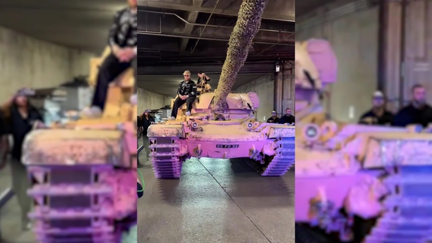 Jake Paul's spectacular arrival for his fight with Nate Diaz was... in ...