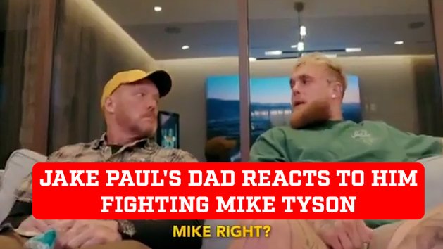 Jake Paul's dad reacts after hearing about his fight with Mike Tyson ...