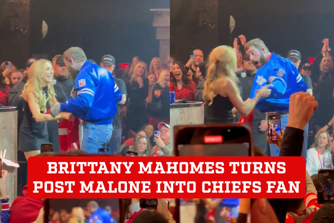 Brittany Mahomes does the impossible and Post Malone dons Chiefs jacket | Marca