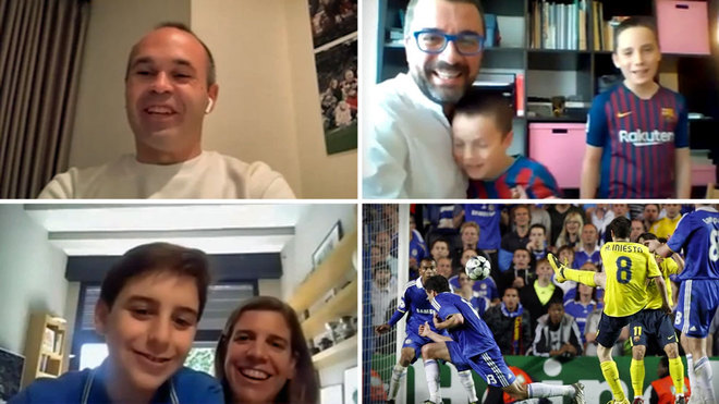 FC Barcelona - La Liga: Iniesta meets the children whose births he ...