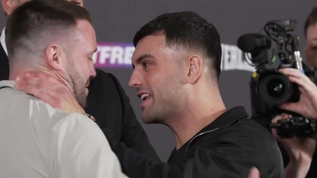Catterall agarra a Josh Taylor del cuello en la promoción de su próxima ...