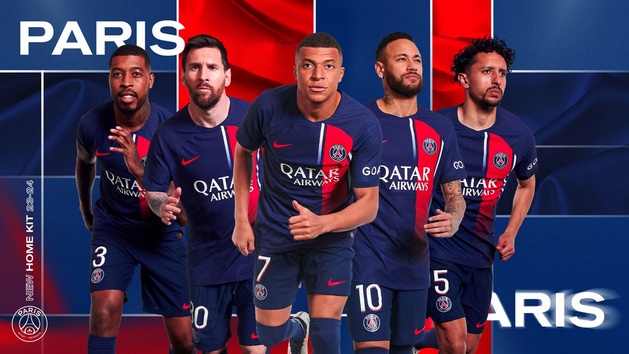 Messi, Neymar y Mbappé, en la promoción de la nueva playera del PSG ...