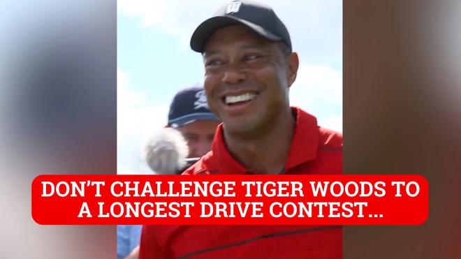 Tiger Woods proved why he's the GOAT in Barstool Sports challenge with ...