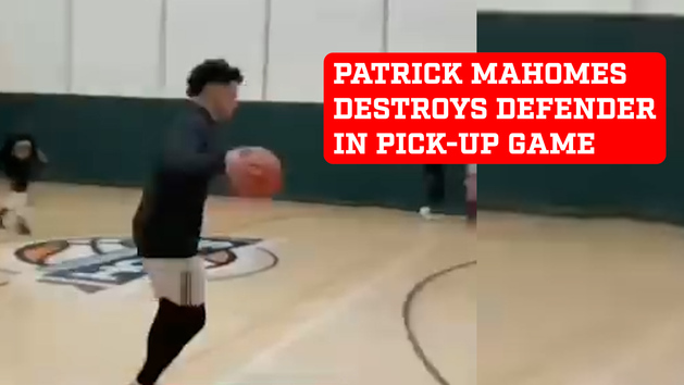 Patrick Mahomes destroys defender in pick-up basketball game as ...