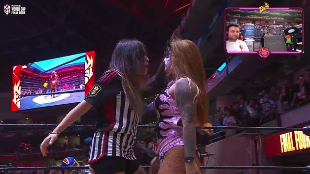 Mercedes Roa impresiona a todos en el combate de lucha libre de la ...