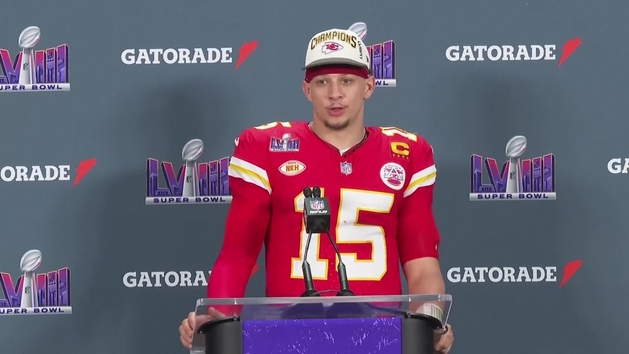 Patrick Mahomes and his emotional press conference after Super Bowl win ...