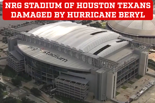 Houston Texans NRG Stadium suffers significant damage from hurricane Beryl - MARCA TV English