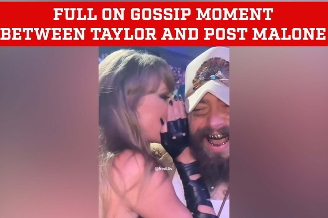 Taylor Swift and Post Malone had a juicy gossip moment, leaving fans ...