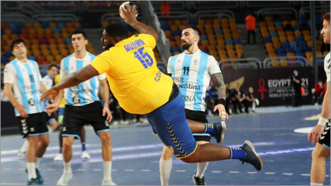 Handball: DR Congo pivot, Gauthier Mvumbi, has gone viral for his ...