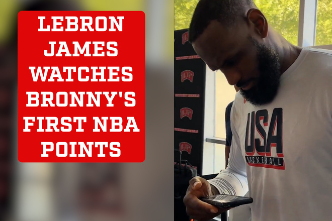 LeBron James cheers as Bronny wins first championship title since ...