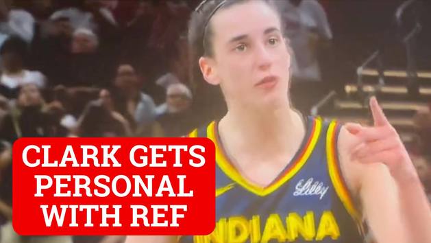 Caitlin Clark blows up on referee for falling for flop by her opponent ...