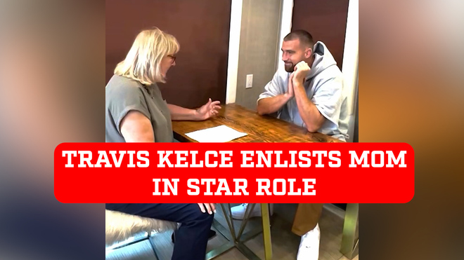 Travis Kelce and Mom Donna team up in Pfizer commercial to promote ...