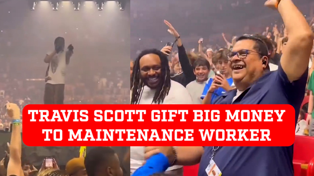 Travis Scott gifts big money to maintenance worker in his Miami concert ...
