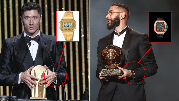 Benzema y Lewandowski: del reloj más complicado del mundo al Casio de ...