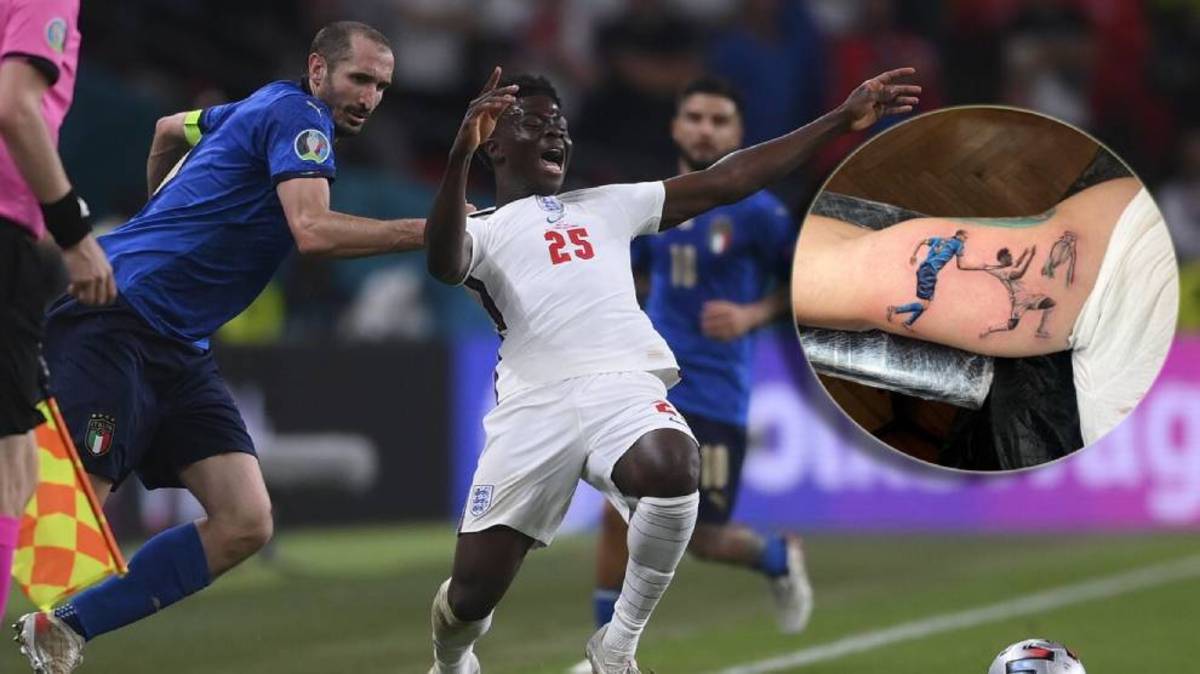 Euro 2020: Italy's famous tattoo artist does it again with Chiellini's ...
