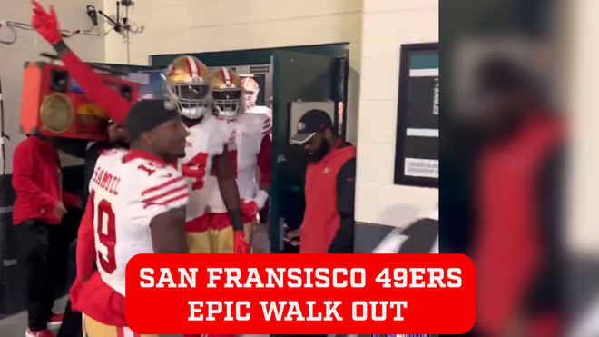 The San Francisco 49ers epic walkout dance against the Chiefs from 2020 ...
