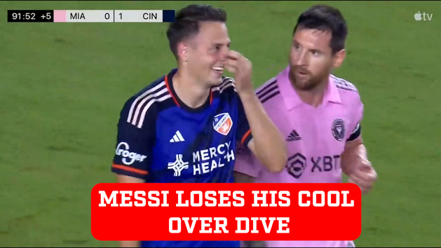 Lionel Messi loses his cool over dive "out of place" for him - MARCA TV ...