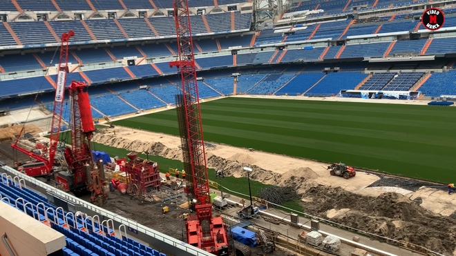 Real Madrid: Así es la obra del césped retráctil del nuevo Bernabéu: la ...