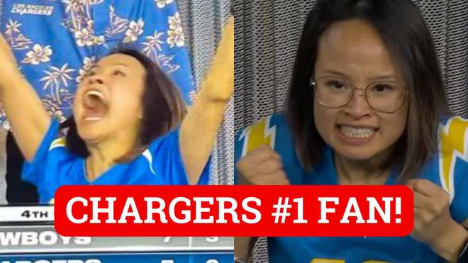 Chargers' super fan admits she's also a Vikings fan, disputes paid ...