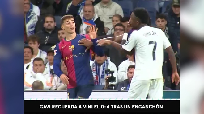 El gesto de Gavi a Vinicius que enfadó al brasileño: "¡4-0, 4-0!"
