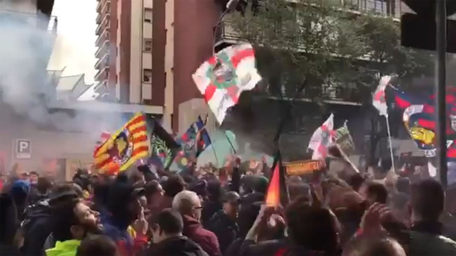 LaLiga Santander - El Clasico: Barcelona ultras clash with police ...