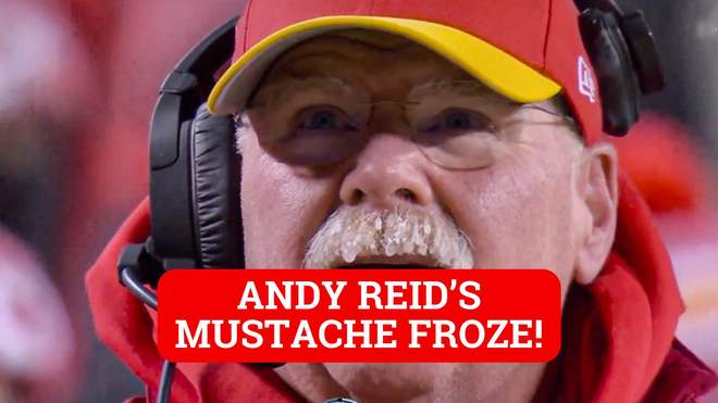 It's so cold in Kansas City that Andy Reid's mustache froze during ...