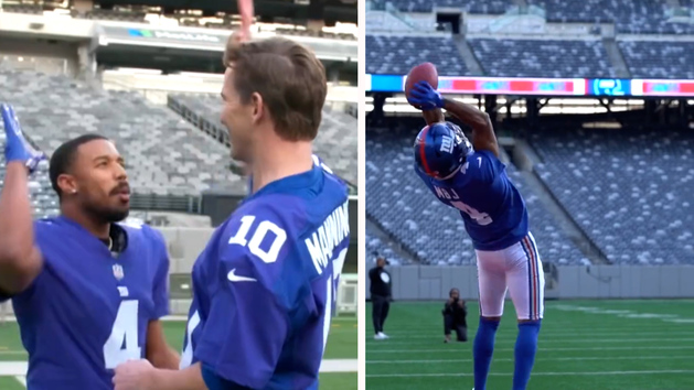 Michael B Jordan impressively recreates Odell Beckham Jr's famous catch ...