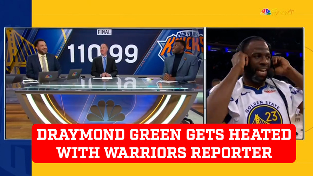 Draymond Green gets heated with Warriors reporter: "I?m very shocked ...