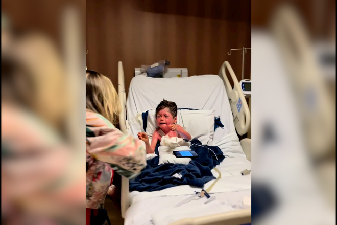 Mother runs to hug her son, who woke up from coma: Mother runs to hug ...