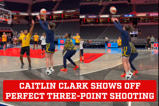 Caitlin Clark stuns with flawless three-point shooting in electrifying ...