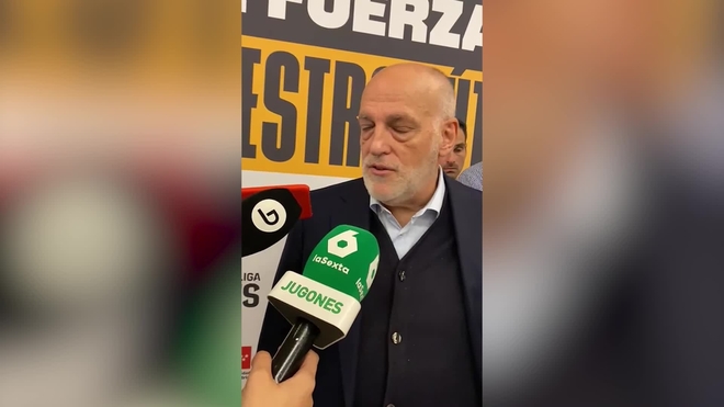 Tebas, sobre el homenaje del Athletic a Martín Zabaleta: "Ya visteis la ...