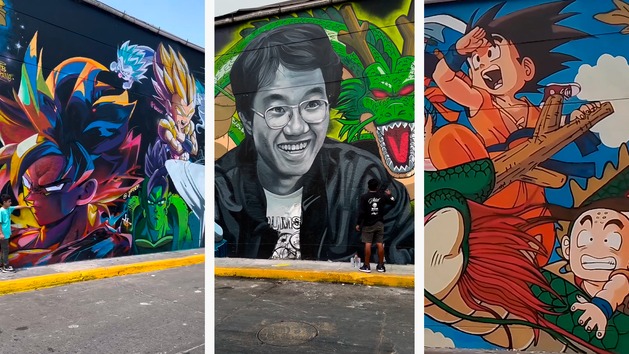 Perú: Artistas crean enorme mural con motivos de Dragon Ball en honor a ...