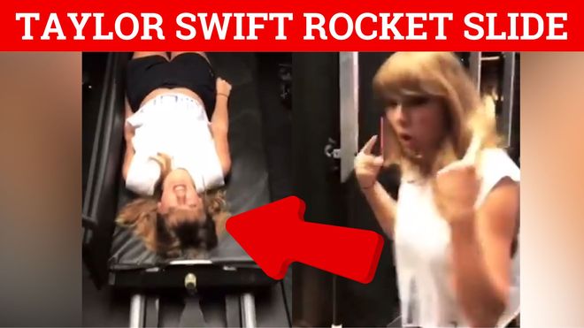 Taylor Swift climbs in hidden "rocket slide" in video revealing Eras ...