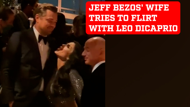 Jeff Bezos' wife tries to flirt with Leo DiCaprio caught on video ...