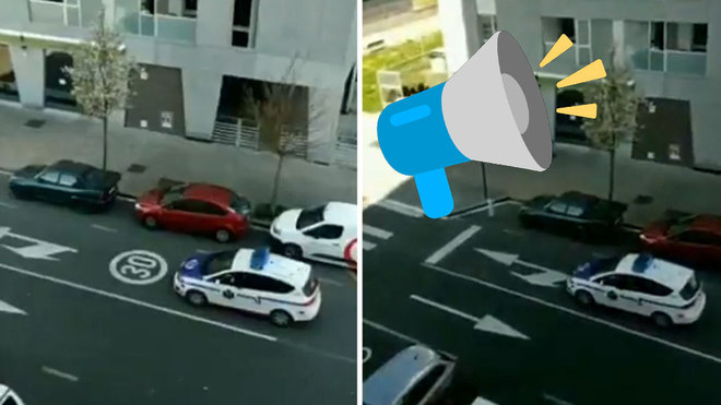 The police car playing hide and seek on the streets | MARCA in English