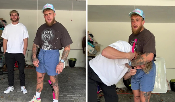 Jake Paul and Logan Paul mock Nate Diaz with a hilarious 'self-defense ...